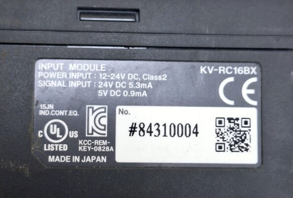 Keyence KV-RC16BX / CC-link Input Module – Tidal Energy Machines